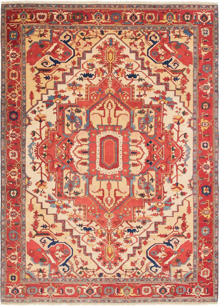 Red 10' 3 x 14' 2 Hand Knotted Shirvan Persian Wool Rug | HandKnotted.com
